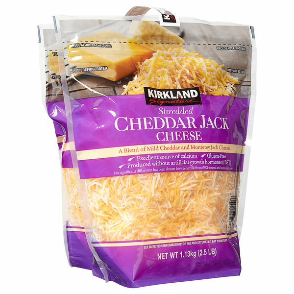 Kirkland Signature Cheddar / Monterey Jack, 2/2.5 lb Same-Day Delivery ...