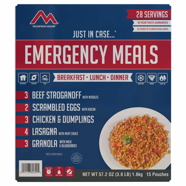 Mountain House Emergency Meals Supply Kit Variety Same-Day Delivery ...