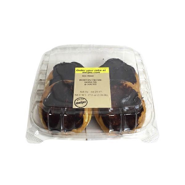 Meijer Boston Creme Donut (4 ct) - Instacart