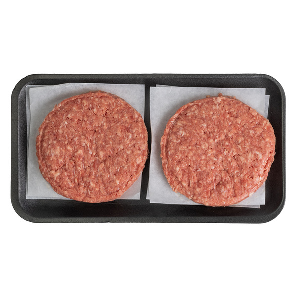 Harmons Ground Beef Patties, Round, 85% Lean/15% Fat, 4 pk. Same-Day ...