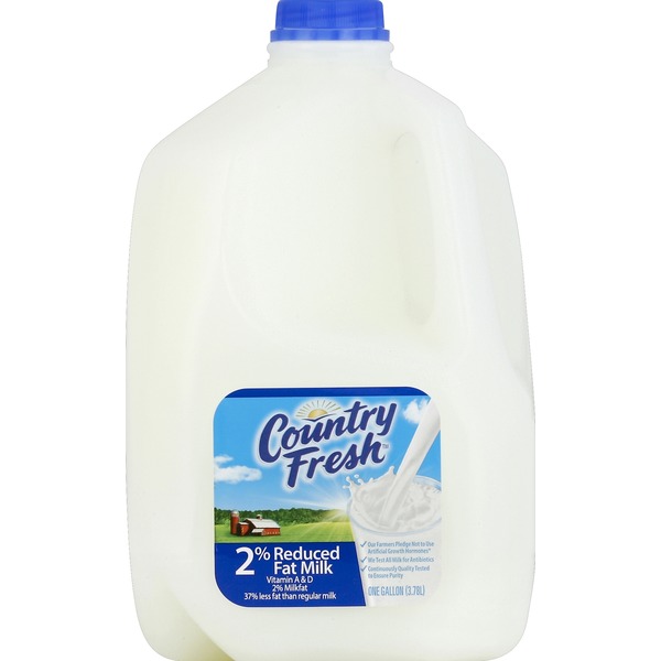 Dean's Country Fresh Milk, Reduced Fat, 2% Milkfat (1 gal) - Instacart