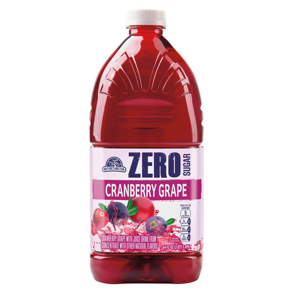 Nature's Nectar Zero Sugar Cranberry Grape Juice Cocktail Same-Day ...