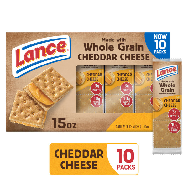 Publix Lance Baked with Whole Grain Cheddar Cheese Sandwich Crackers ...