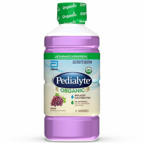 Walgreens Pedialyte Organic Electrolyte Solution Fresh Grape Ready-to ...