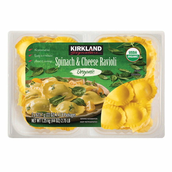Kirkland Signature Organic Spinach & Cheese Ravioli Same-Day Delivery ...