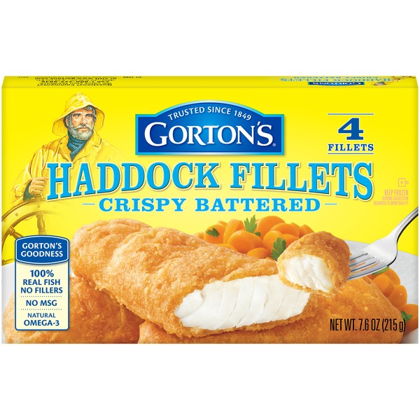 Gorton's Crispy Battered Haddock Fish Fillets (7.6 oz) - Instacart