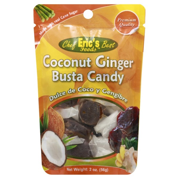 Chef Erics Best Foods Busta Candy, Coconut Ginger (2 oz) - Instacart