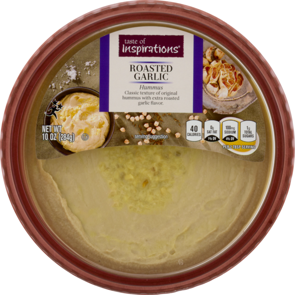 Taste of Inspirations All Natural Roasted Garlic Hummus (10 oz) - Instacart
