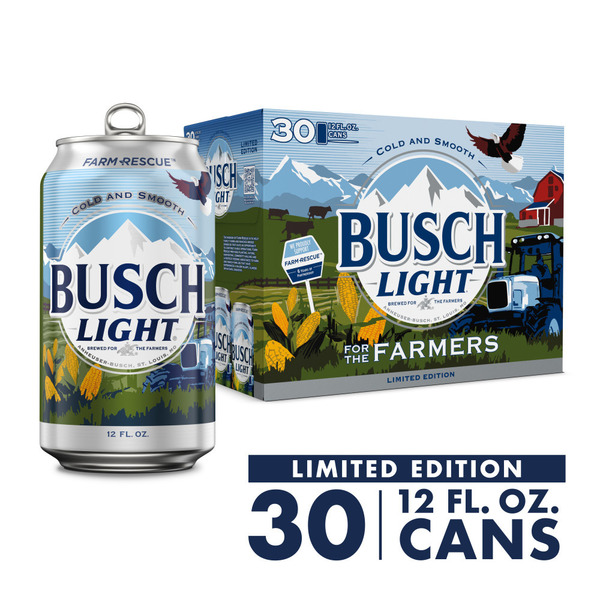 Kroger Busch American Lager Beer 30 Pack, 12 Fl Oz Cans Same-Day ...