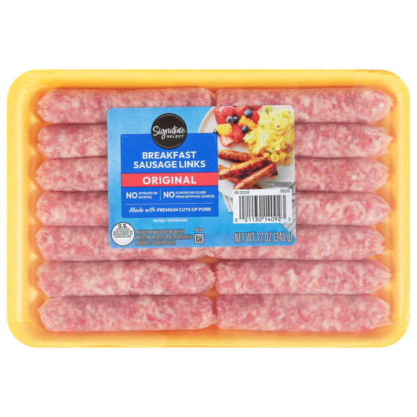 Safeway Signature SELECT Sausage Links, Breakfast, Original Same-Day ...