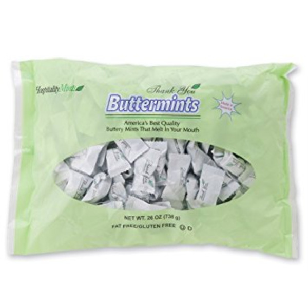 Hospitality Mints - White "Thank you" Buttermints - 1000 ct Bag ...