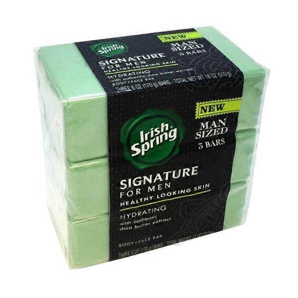 Irish Spring Signature For Men Hydrating With Authentic Shea Butter ...