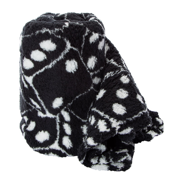 Five Below Sherpa Blanket, Large - Black Same-Day Delivery | Instacart