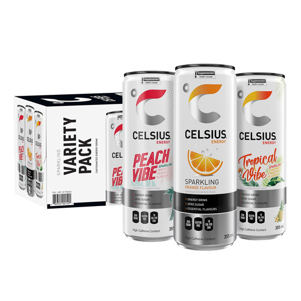 Celsius Sparkling Variety Pack, Zero Sugar Energy Drink Same-Day ...