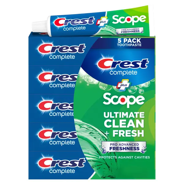 Crest Complete Plus Scope Pro Advanced Active Foam Toothpaste Same-Day ...