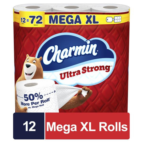 Charmin Ultra Strong 12 Mega XL Rolls Bath Tissue Same-Day Delivery or ...