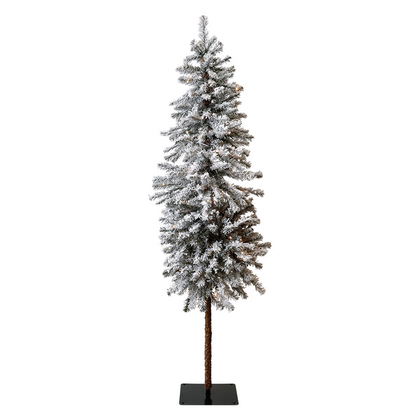 ALDI Merry Moments LED Flocked Alpine Trees - 5' Same-Day Delivery or ...