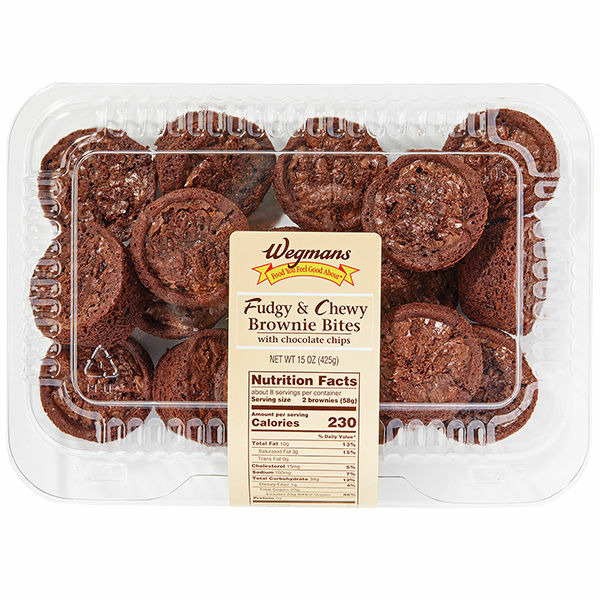 Wegmans Wegmans Fudgy & Chewy Brownie Bites With Chocolate Chips Same ...