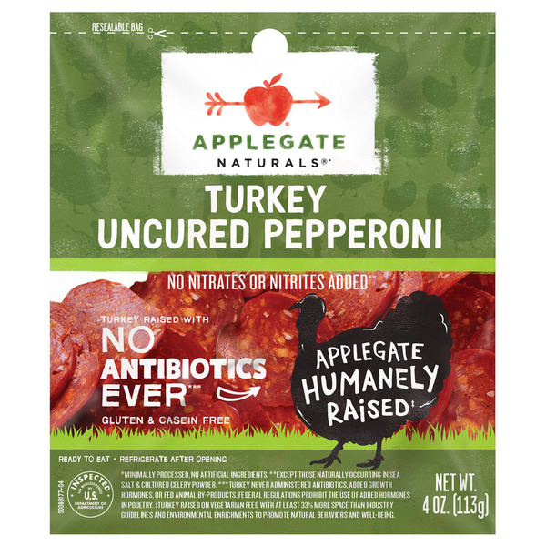 Wegmans Applegate Naturals Pepperoni, Uncured, Turkey Same-Day Delivery ...