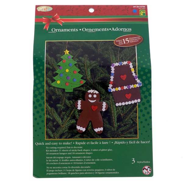 Dollarama Crafts Make Yr Own Eva Craft Ornaments 15un Same-Day Delivery ...
