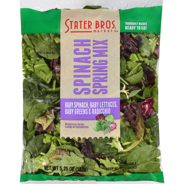 Stater Bros. Stater Bros. Markets Spring Mix, Spinach Same-Day Delivery ...