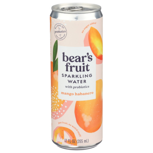 Sprouts Farmers Market Bear's Fruit Mango Habanero Sparkling Probiotic ...