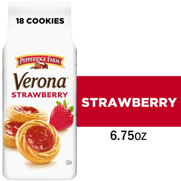 Pepperidge Farm Verona Strawberry Thumbprint Cookies Same-Day Delivery ...