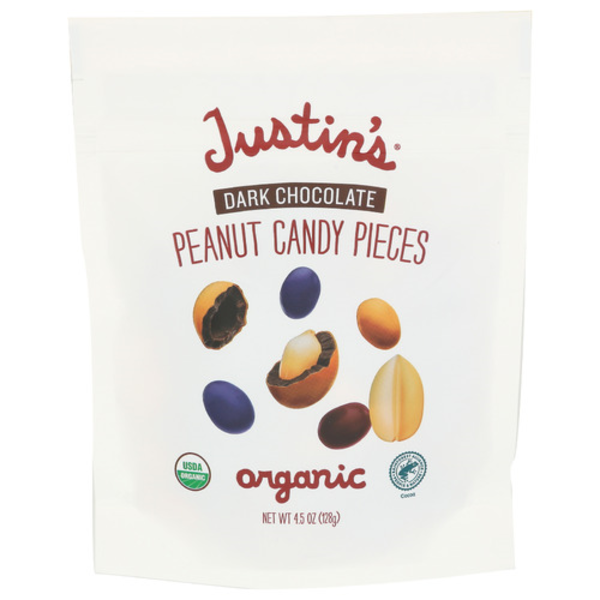 Justin's Organic Dark Chocolate Peanut Candy Pieces Bag Same-Day ...