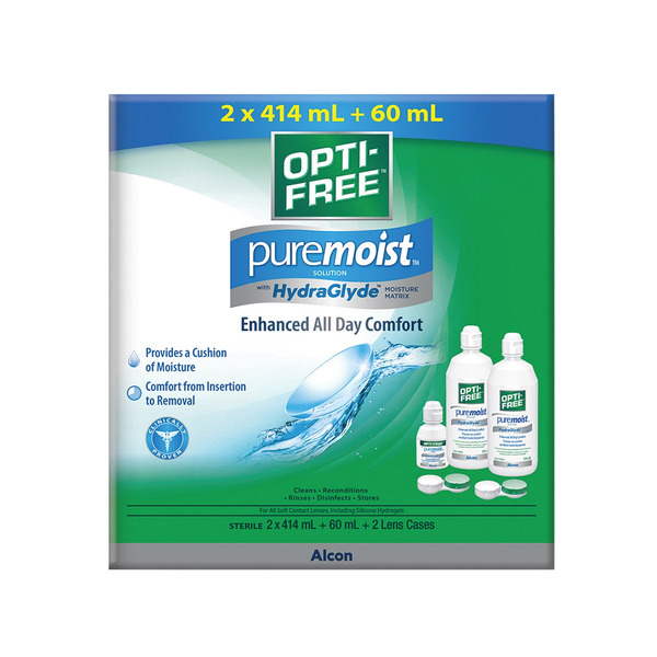 OPTI-FREE PureMoist Contact Lens Solution Same-Day Delivery | Costco