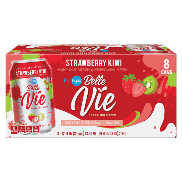 PurAqua Strawberry Kiwi Sparkling Flavored Water Same-Day Delivery or Pickup | ALDI