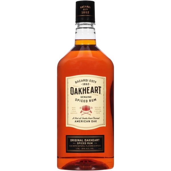 Oakheart Original Spiced Bacardi Original Oakheart Spiced Rum (1.75 L ...
