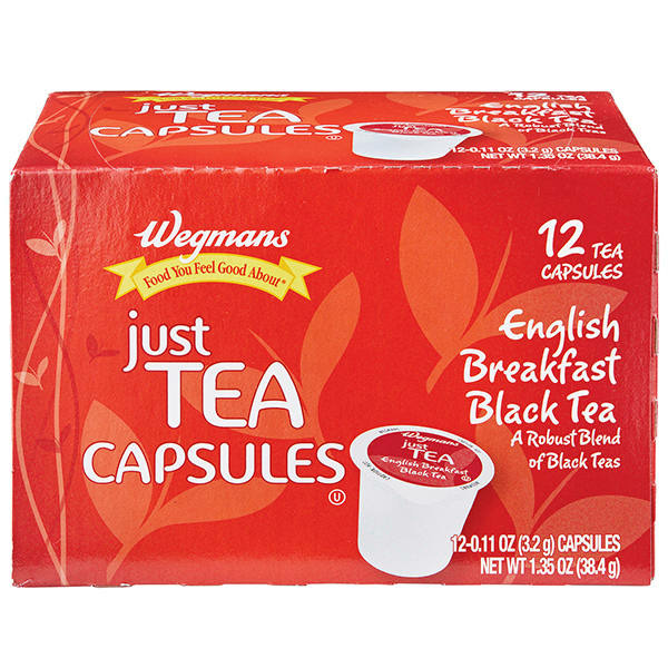 Wegmans Wegmans Just Tea Tea, English Breakfast Black, Capsules Same ...