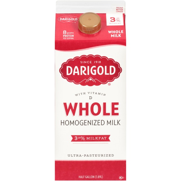 Darigold Whole Homogenized Milk (0.5 gal) - Instacart