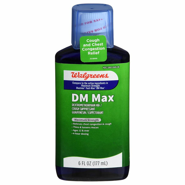 Walgreens Walgreens Dm Max Cough Suppressant Liquid Same-Day Delivery ...