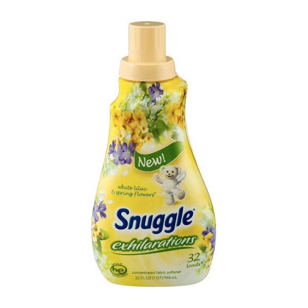 Snuggle Exhilarations White Lilac & Spring Flowers Concentrated Fabric ...