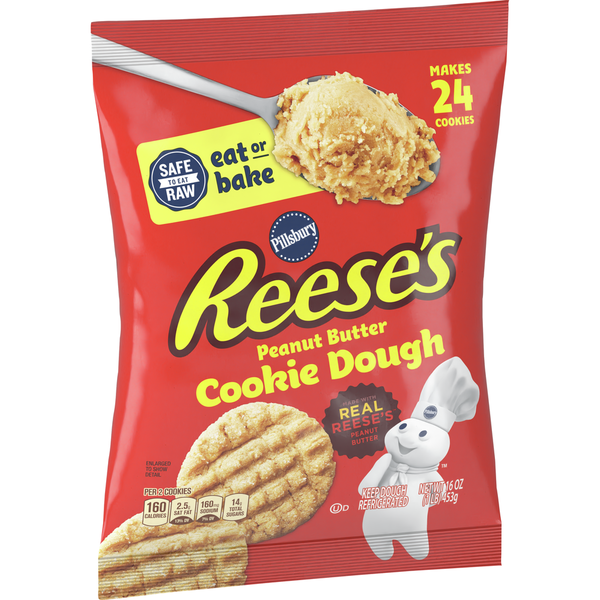 Pillsbury Ready To Bake Reese’s Peanut Butter Cookie Dough Same-Day ...