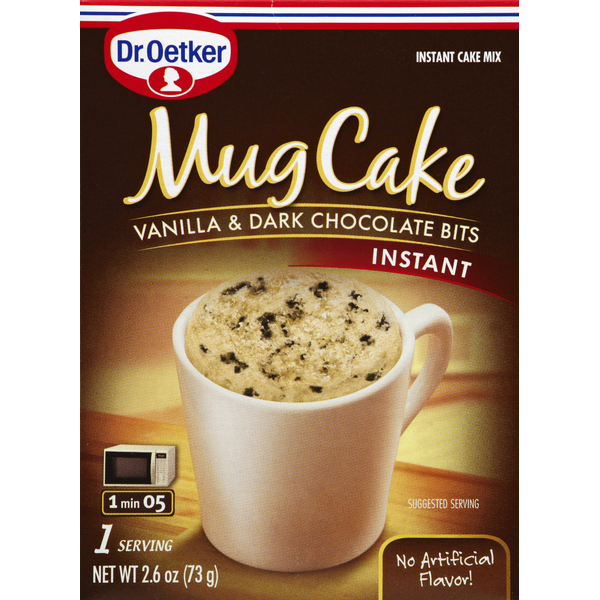 Dr. Oetker Mug Cake Instant Cake Mix Vanilla & Dark Chocolate Bits (2.6 ...