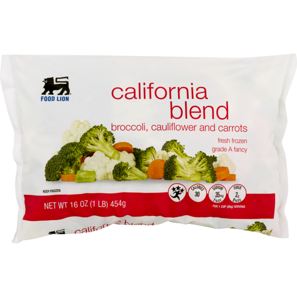 Food Lion California Blend, Broccoli, Cauliflower and Carrots, Bag (16 ...