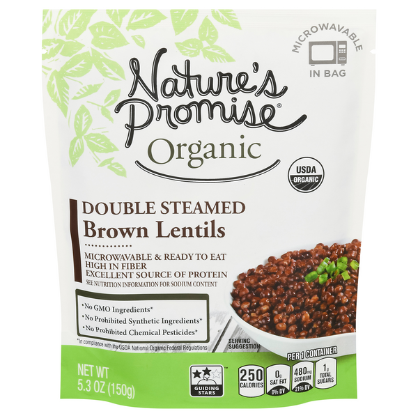 Food Lion Nature's Promise Double Steamed Brown Lentils Same-Day ...