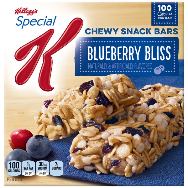 Kellogg's Special K Blueberry Bliss Snack Bars (0.88 oz) - Instacart