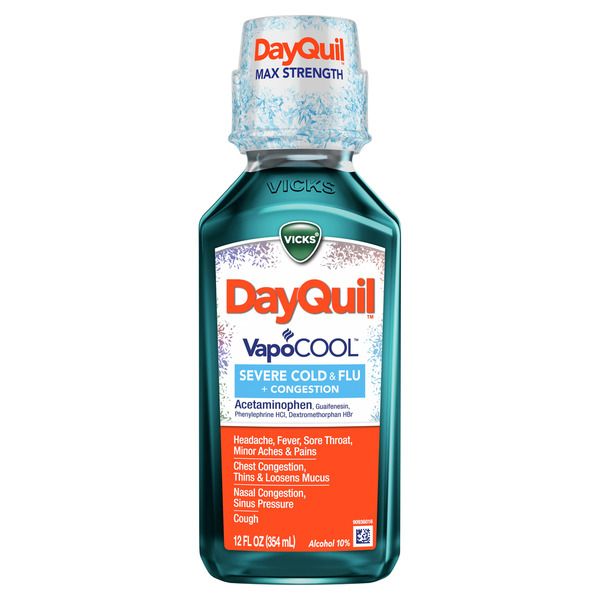 Vicks Dayquil Vapocool Severe Cold, Flu, And Congestion Medicine Same ...