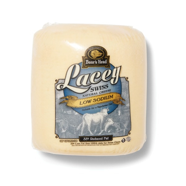 Boar's Head Low Sodium Lacey Swiss Natural Cheese Same-Day Delivery or ...