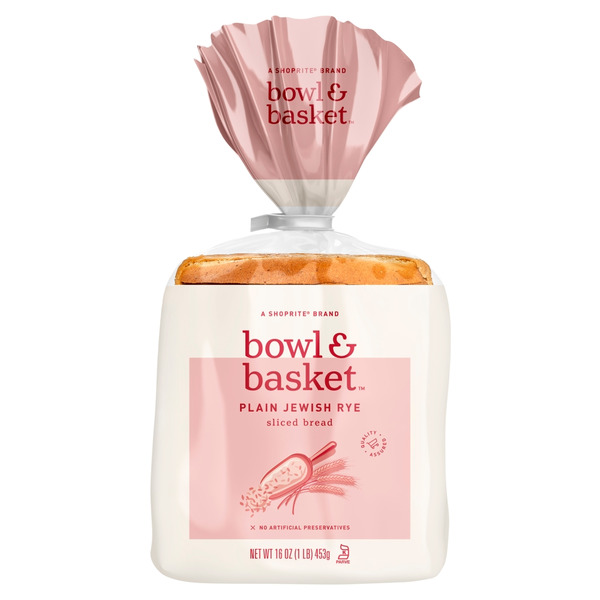 ShopRite Bowl & Basket Plain Jewish Rye Sliced Bread Same-Day Delivery ...