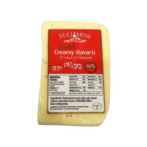 Cream Havarti Fresh Danish Cheese (1 lb) - Instacart