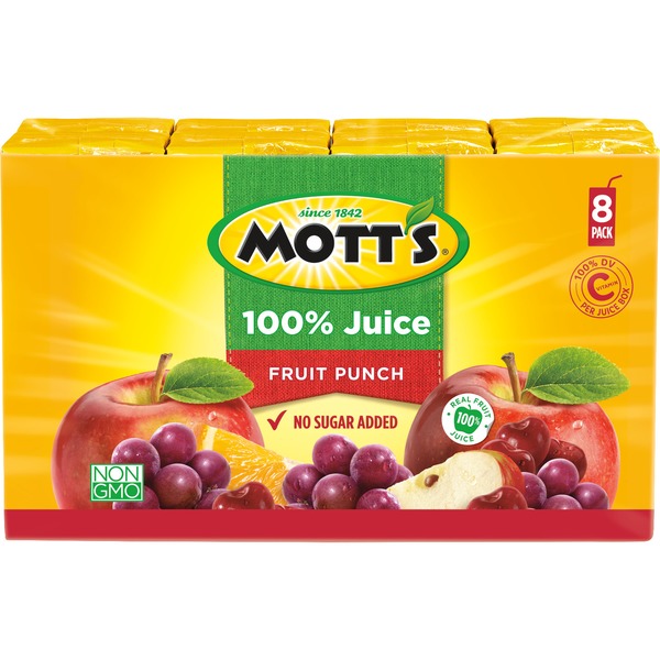 Mott's 100% Fruit Punch Juice (6.75 fl oz) - Instacart