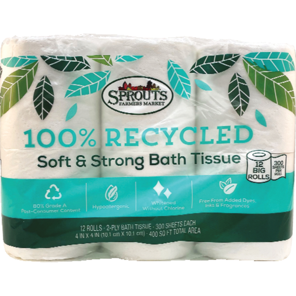Sprouts 100% Recycled Soft & Strong Bath Tissue Same-Day Delivery or Pickup | Sprouts Farmers Market