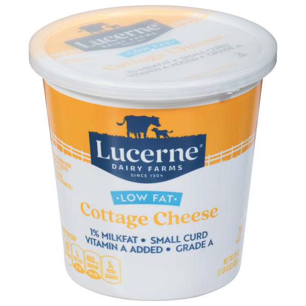 Safeway Lucerne Cottage Cheese, Low Fat, Small Curd, 1% Milkfat Same ...