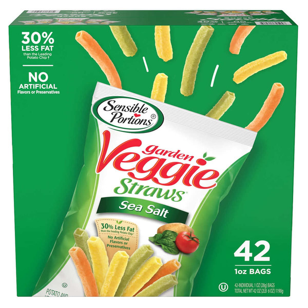 Sensible Portions Sea Salt Veggie Straws Vend Pack (1 oz) Delivery or ...