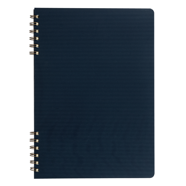 General Supply Goods + Co Ribbed Notebook, Large - Blue Same-Day ...