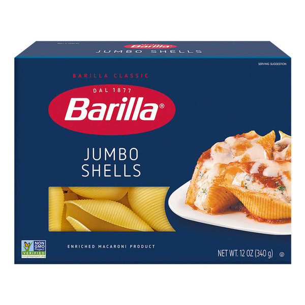 Wegmans Barilla Jumbo Shells - Non-GMO Pasta Made with Durum Wheat ...